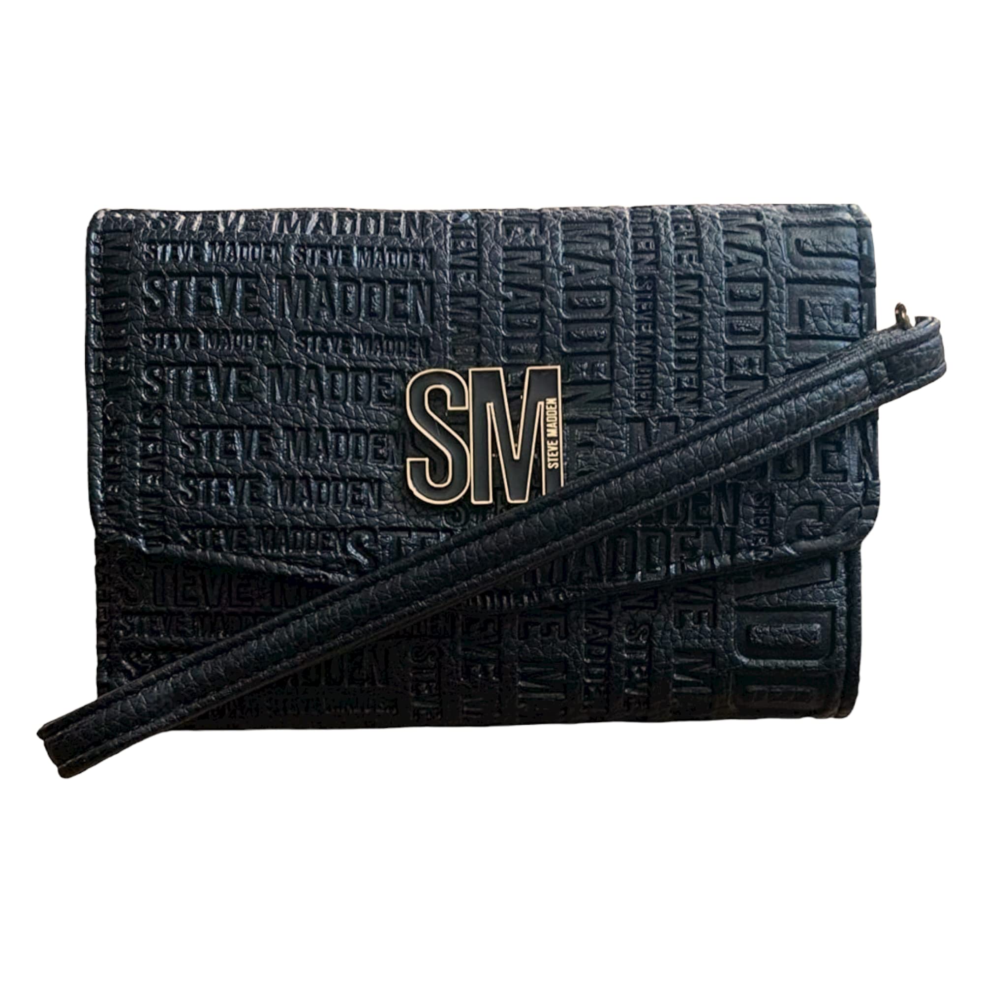 Steve Madden BBRETT Wallet Wristlet (Black)