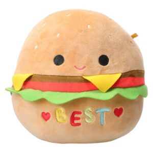 squishmallows official kellytoy plush 7 inch squishy stuffed toy animal (carl the cheeseburger)