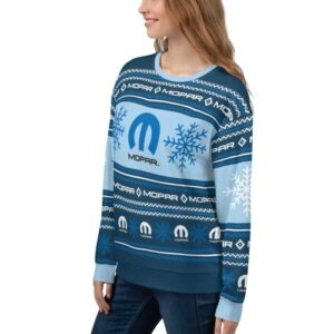 Mopar Logo Holiday Unisex Crew Neck Sweatshirt