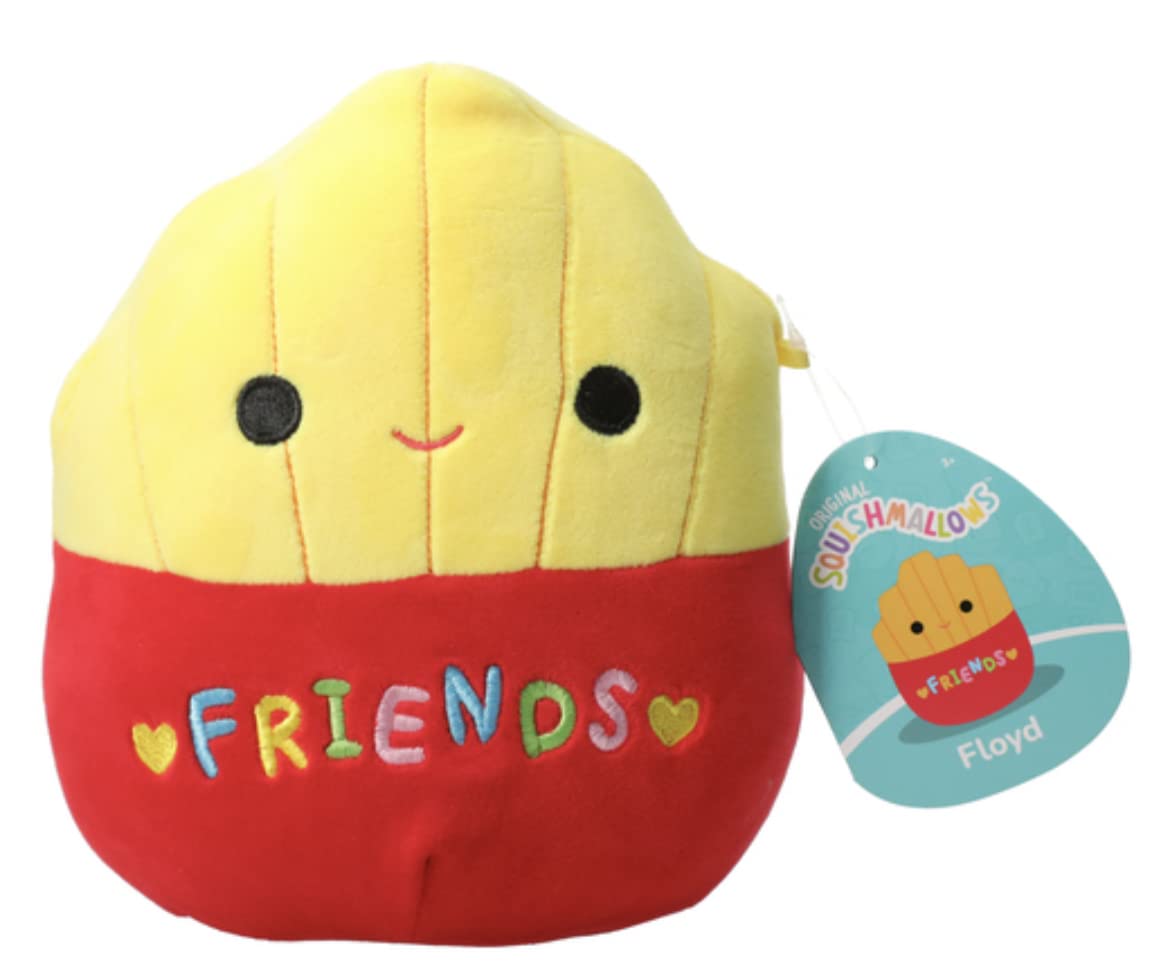 Squishmallows Official Kellytoy Plush 7 Inch Squishy Stuffed Toy Animal (Floyd The French Fry)