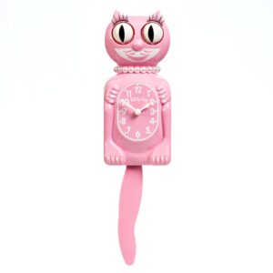 pink satin miss kitty-cat klock