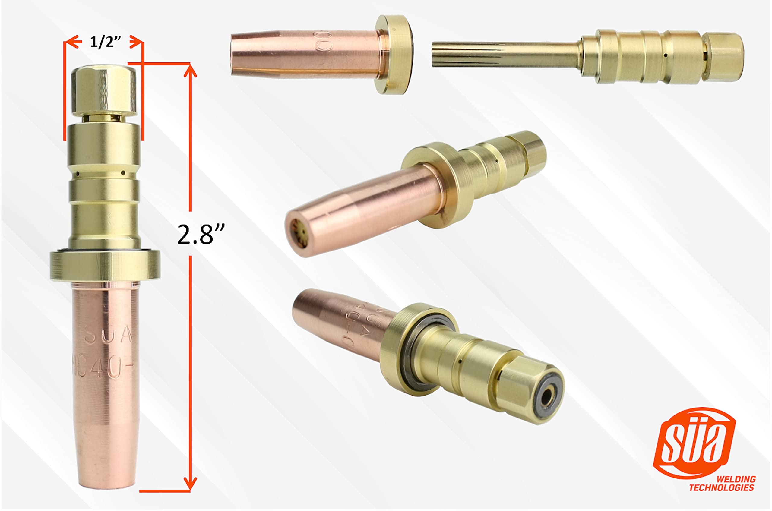 SÜA® - Propane Cutting Tip - Replacement for Smith/Miller Medium Duty MC40 Series (Small Tips) - Size: 00