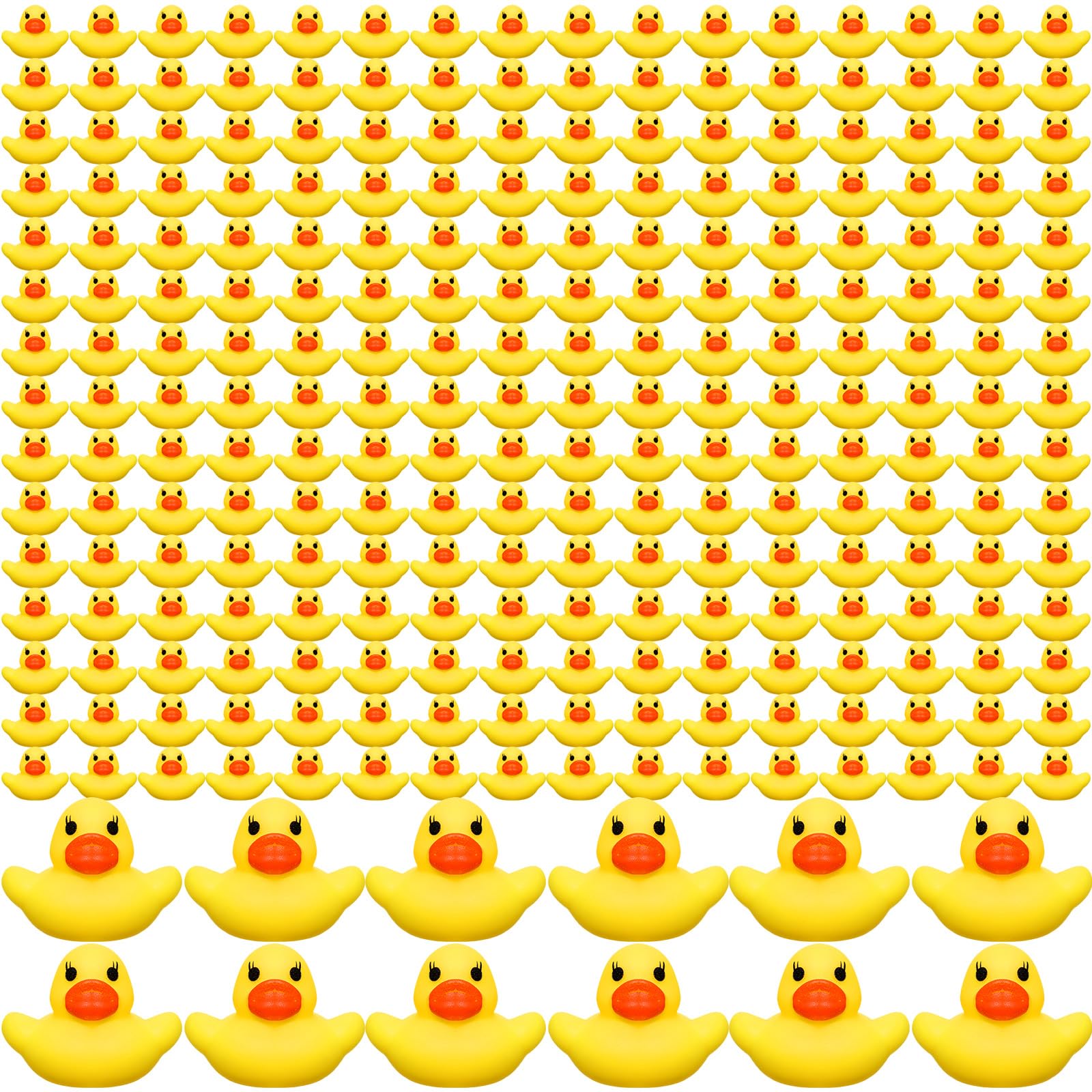 900 Pcs Mini Rubber Ducks in Bulk Bath Toy Squeak Tiny Ducks for Kids Bathtub Shower Birthday Favors Party Decoration Gift, 1.57 x 1.57 x 1.18 Inches