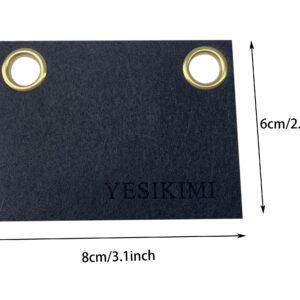 YESIKIMI Conversion Kit Compatible With YSL small card holder Felt Insert + 47" Gold Chain (black)