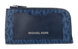 michael kors l zip wallet (admiral/ pale blue)