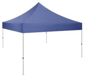 displays2go 10' x 10' outdoor and indoor canopy tent, pop up, aluminum – royal blue (ktna10db)