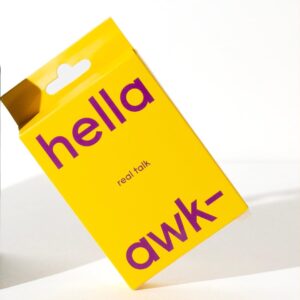 hella awk-ward real talk expansion pack - fun conversation starter game for parties & adult friends