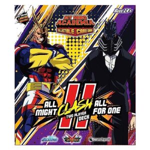 Jasco Games My Hero Academia Collectible Card Game All Might Vs. All for One Two Player Clash Decks | Trading Card Game for Adults and Teens | Ages 14+ | 2 Players | Avg. Playtime 45+ Mins | Made