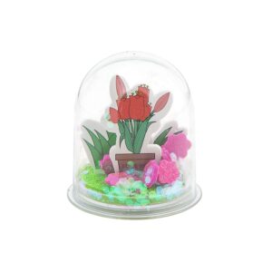 mother’s day flower glitter snow globe craft kit - makes 12