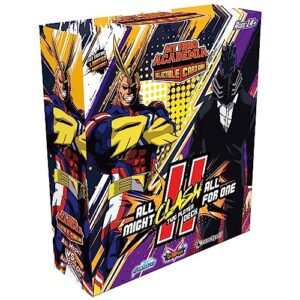 Jasco Games My Hero Academia Collectible Card Game All Might Vs. All for One Two Player Clash Decks | Trading Card Game for Adults and Teens | Ages 14+ | 2 Players | Avg. Playtime 45+ Mins | Made