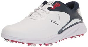 callaway footware men's golf coronado v3 sneaker, white/blue/red, 10.5