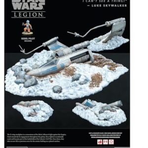 Atomic Mass Games Star Wars Legion Crashed X-Wing Terrain Expansion | Two Player Battle Game | Miniatures Game | Strategy Game for Adults and Teens | Ages 14+ | Average Playtime 3 Hours