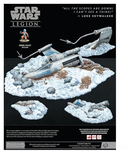 Atomic Mass Games Star Wars Legion Crashed X-Wing Terrain Expansion | Two Player Battle Game | Miniatures Game | Strategy Game for Adults and Teens | Ages 14+ | Average Playtime 3 Hours