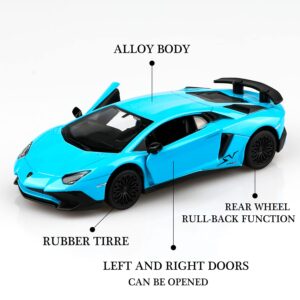 TOKAXI 1/36 Scale LP750-4 SV Diecast Car Models,Pull Back Vehicles Toy Cars,Cars Gifts for Boys Girls