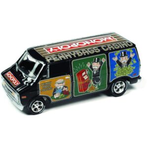 johnny lightning jlpc008 pop culture 1976 dodge van monopoly