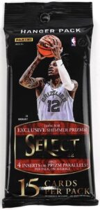 2021-2022 panini select basketball hanger pack - 15 trading cards per pack