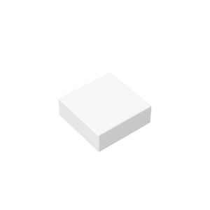 classic building bricks tile 1 x 1 100 piece, compatible with lego parts 3070, creative play set - 100% compatible with lego and all major brick brands(colour:white)