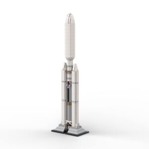 vonado titan rocket building block set, 1:110 model iv-b space rocket toy, outer space rocket for kids adults, new 2022 (939 pcs)