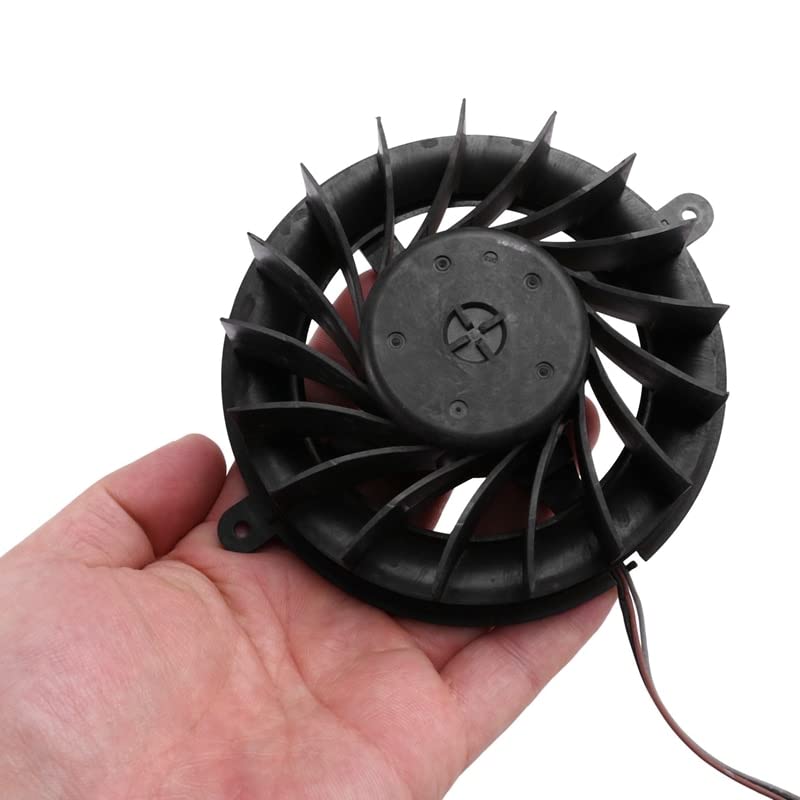 Replacement Internal Cooling Fan Cooler 17 Blades for Sony Playstation3 PS3 Slim 120G 160G 320G Console Fan Repair Parts (Black)