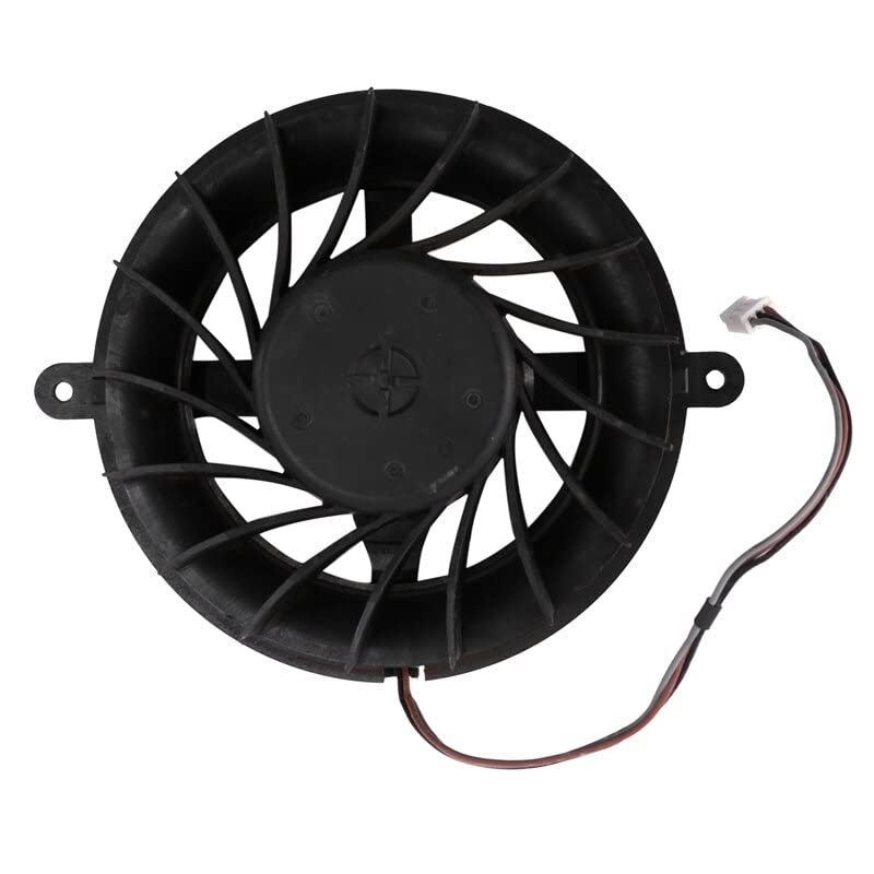 Replacement Internal Cooling Fan Cooler 17 Blades for Sony Playstation3 PS3 Slim 120G 160G 320G Console Fan Repair Parts (Black)