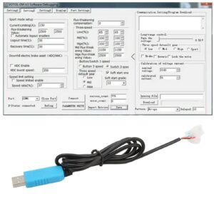 Keenso RS323 Electric Motorcycle Controller Cable, Sensitive USB to TTL Fit for VOTOL Controller Electric car Parts and Accessories