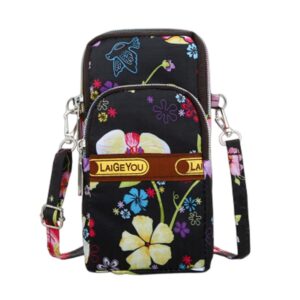 womens universal crossbody wallet phone bag waterproof nylon zipper cartoon outdoor sports arm bag mini shoulder bag