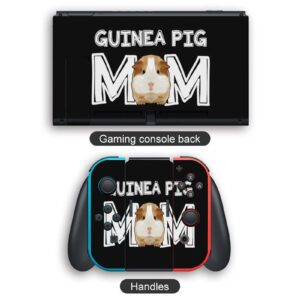 Guinea Pig Mom Decal Stickers Cover Skin Full Wrap FacePlate Stickers Compatible with Switch for Switch