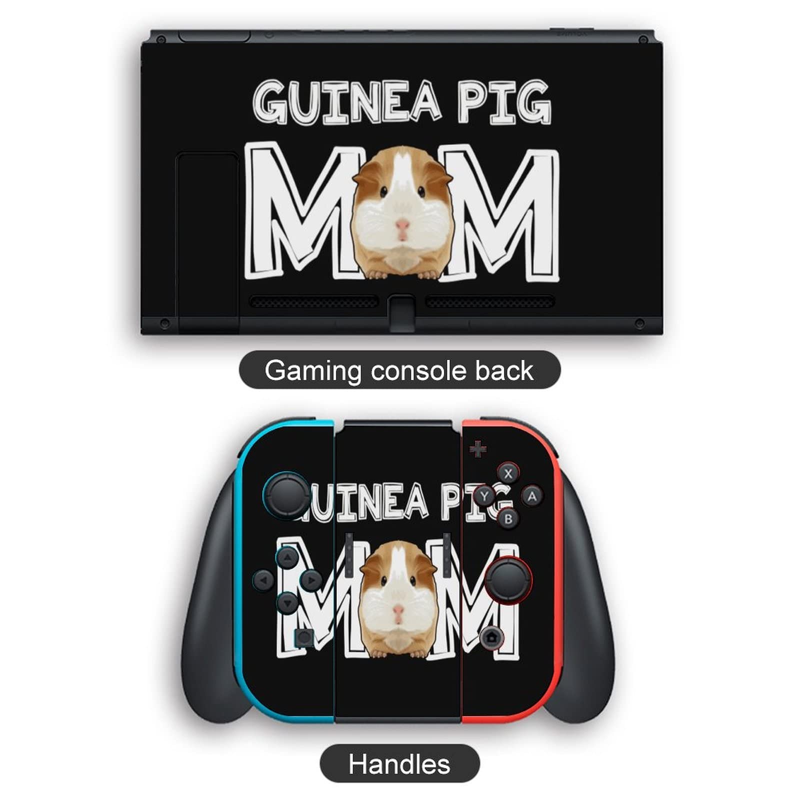 Guinea Pig Mom Decal Stickers Cover Skin Full Wrap FacePlate Stickers Compatible with Switch for Switch