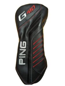 new ping g410 black leather cover driver headcover