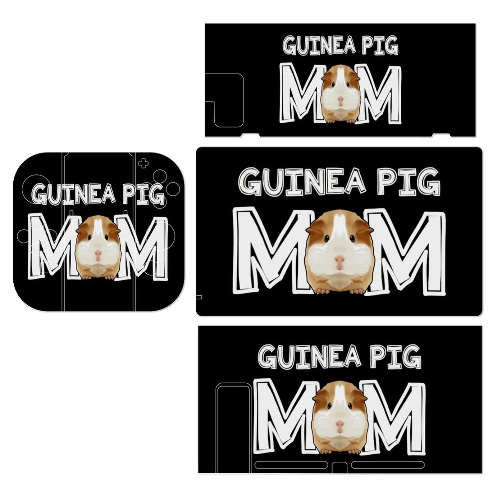 Guinea Pig Mom Decal Stickers Cover Skin Full Wrap FacePlate Stickers Compatible with Switch for Switch