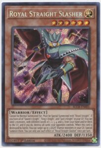 royal straight slasher - blcr-en001 - secret rare - 1st edition