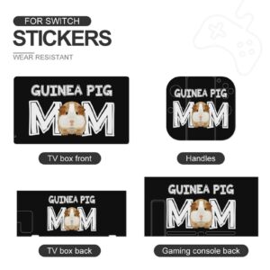 Guinea Pig Mom Decal Stickers Cover Skin Full Wrap FacePlate Stickers Compatible with Switch for Switch