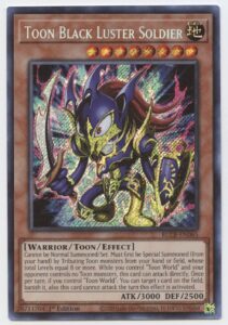 toon black luster soldier - blcr-en065 - secret rare - 1st edition