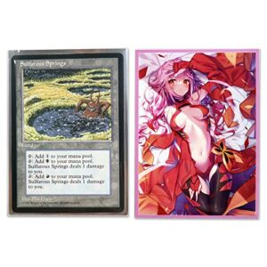 60ct (Yuzuriha Inori) Top Loading Trading Card Sleeves Deck Protector for MTG/TCG/PTC Sized Cards 67x92mm (07)