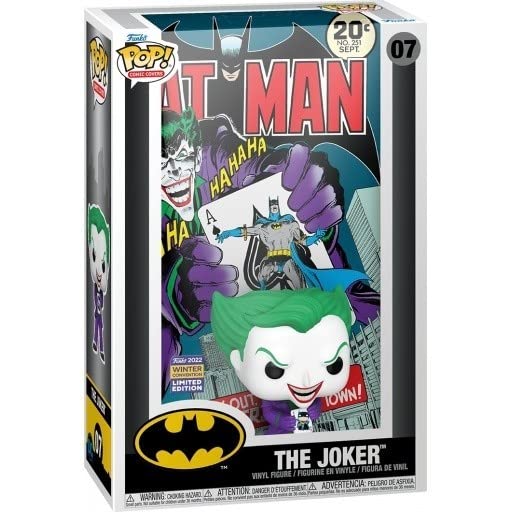 Funko Batman Comic Book Display Case & The Joker Pop Vinyl Limited Edition 2022 Winter Convention Exclusive (65349)