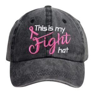 breast cancer gifts for women, breast cancer awareness hat, adjustable embroidered pink ribbon fight hope love baseball cap