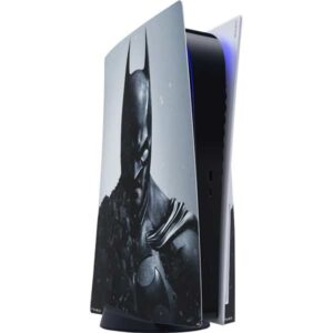 skinit decal gaming skin compatible with ps5 console - officially licensed warner bros batman arkham design