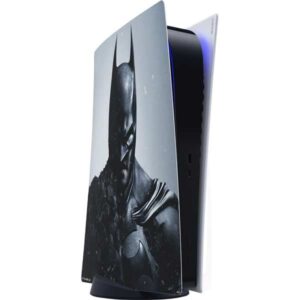 skinit decal gaming skin compatible with ps5 digital edition console - officially licensed warner bros batman arkham design