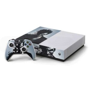 skinit decal gaming skin compatible with xbox one s console and controller bundle - officially licensed warner bros joker arkham design