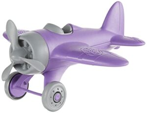 green toys airplane - dark purple cb