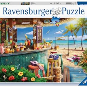 Ravensburger Beach Bar Breezes 1500 Piece Jigsaw Puzzle for Adults | Unique and Relaxing Activity | Premium Quality | Sustainable Materials | Ideal for Family Fun Time