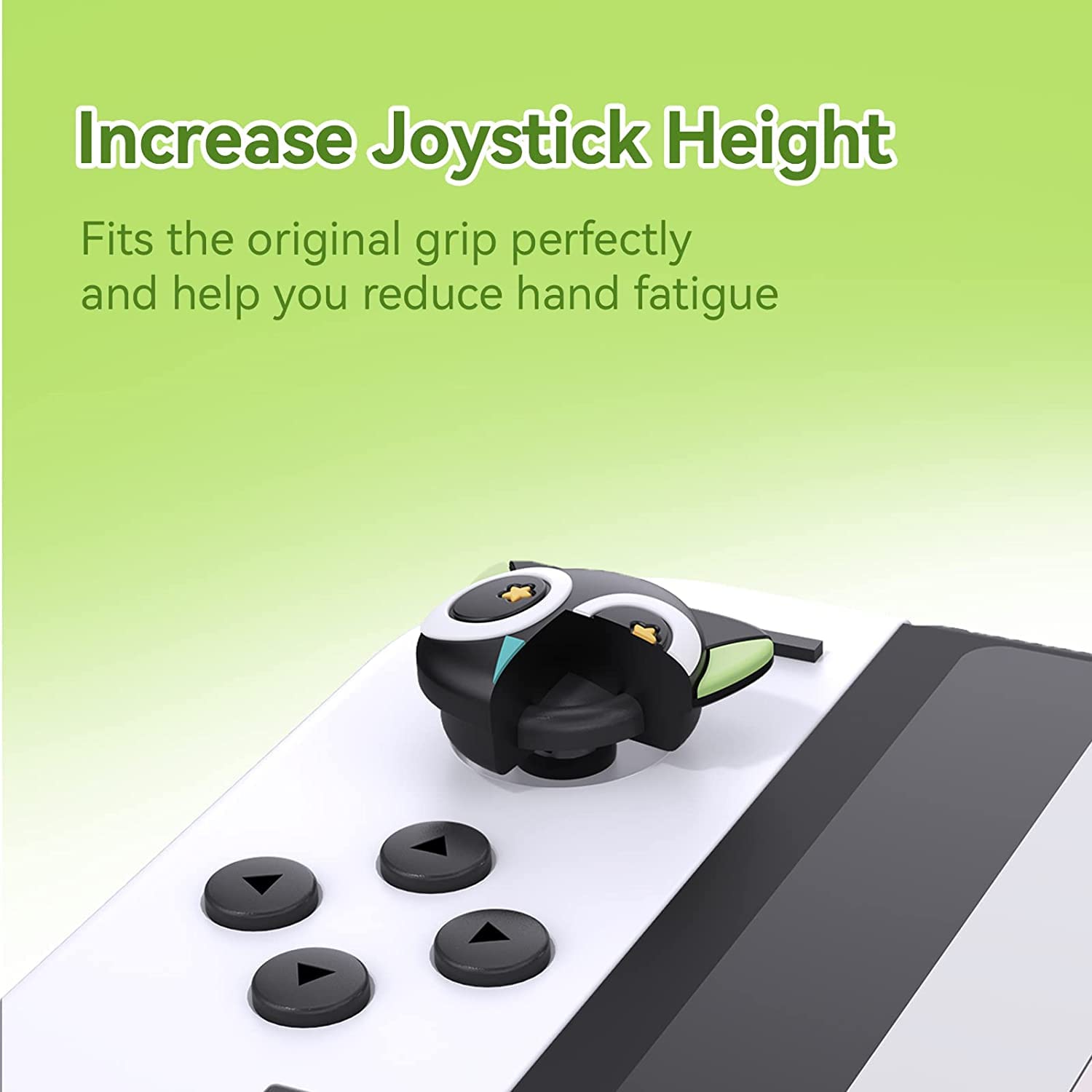 GeekShare Cute Silicone Joycon Thumb Grip Caps, Joystick Cover Compatible with Nintendo Switch/OLED/Switch Lite,4PCS - The HEI Series