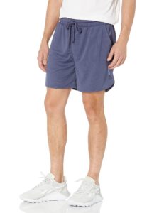 spalding men's mesh branded short, crown blue, medium