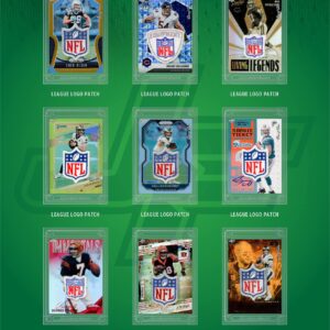 2022 Sportscards Jersey Fusion Football Edition Hobby Box - 1 Original Trading Card with an Authentic Player Worn Swatch or Patch