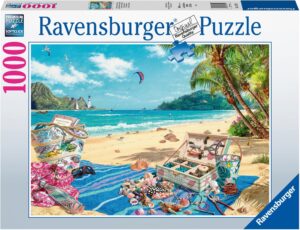 ravensburger the shell collector jigsaw puzzle - 1000 piece | unique softclick technology | engaging artwork | fsc certified materials