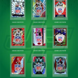 2022 Sportscards Jersey Fusion Football Edition Hobby Box - 1 Original Trading Card with an Authentic Player Worn Swatch or Patch