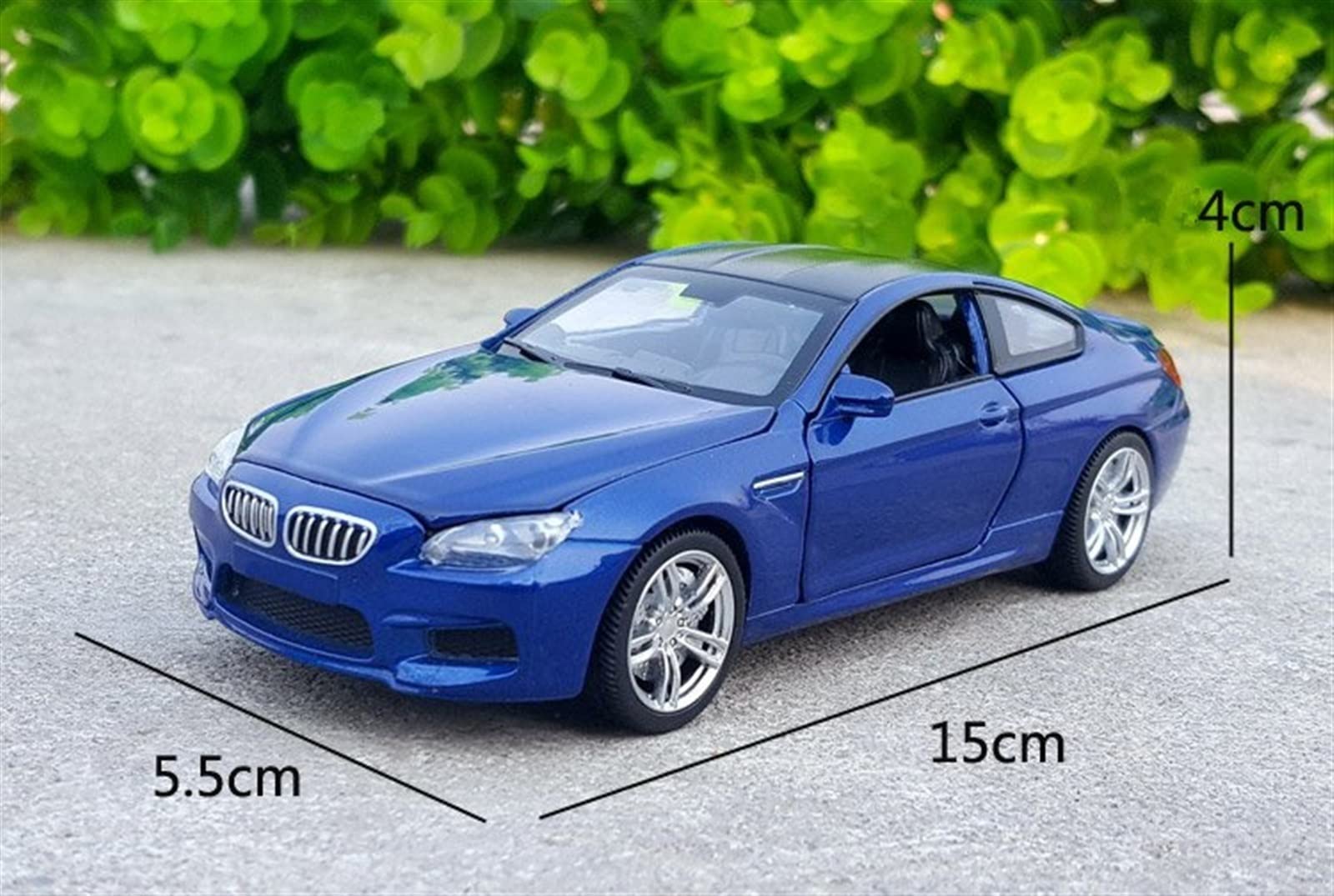 Car Diecast Model Alloy Car Model Diecast & Toy Vehicle Metal Toy Car Model Collection Sound Light Simulation Childrens Toy Gift 1/32 for BMW for M6 for Coupe (Color : Blue)