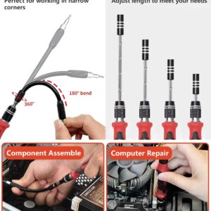 Precision Screwdriver Set, Computer Repair Tool Kit, 146 PCS Laptop Screwdriver Kit with 123 Bits, Magnetic Mat, Magnetizer, for iPhone, MacBook, PC, Tablet, PS5, Xbox, Switch, Game Console