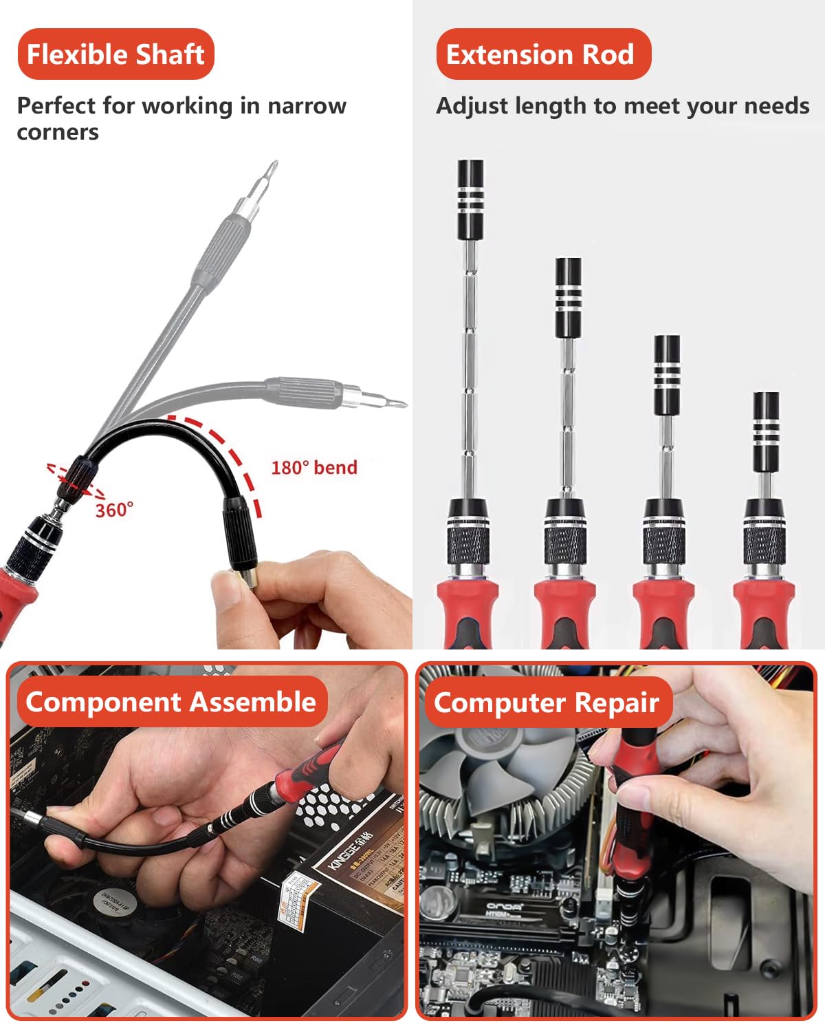 Precision Screwdriver Set, Computer Repair Tool Kit, 146 PCS Laptop Screwdriver Kit with 123 Bits, Magnetic Mat, Magnetizer, for iPhone, MacBook, PC, Tablet, PS5, Xbox, Switch, Game Console