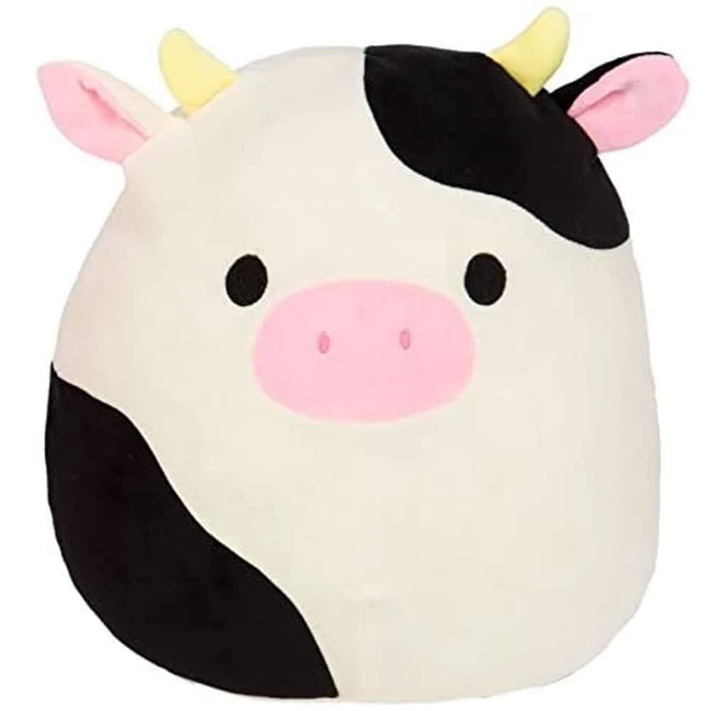 Squishmallows Official Kellytoy Plush Farm Squad Squishy Soft Toy Animals (8 Inch, Connor Cow)